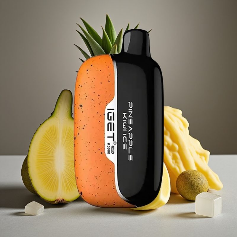 IGET Moon K5000 Puffs Engångs Vape Ananas Kiwi Is, 5000 Puffar, 81.5 g ...