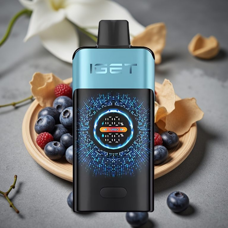 IGET ONE 12000 Puffs Disposable Vape Blåbärsglass – 2700 mAh, 0.6 ohm ...