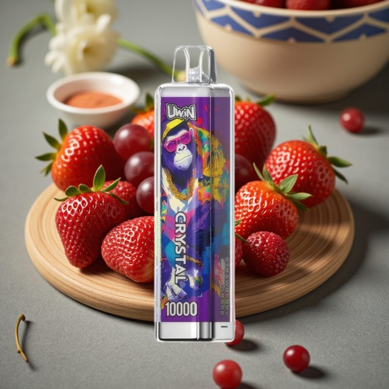 UWIN Crystal 10000 Puffs Disposable Vape Jordgubb Druva 18ml 650mAh Typ ...